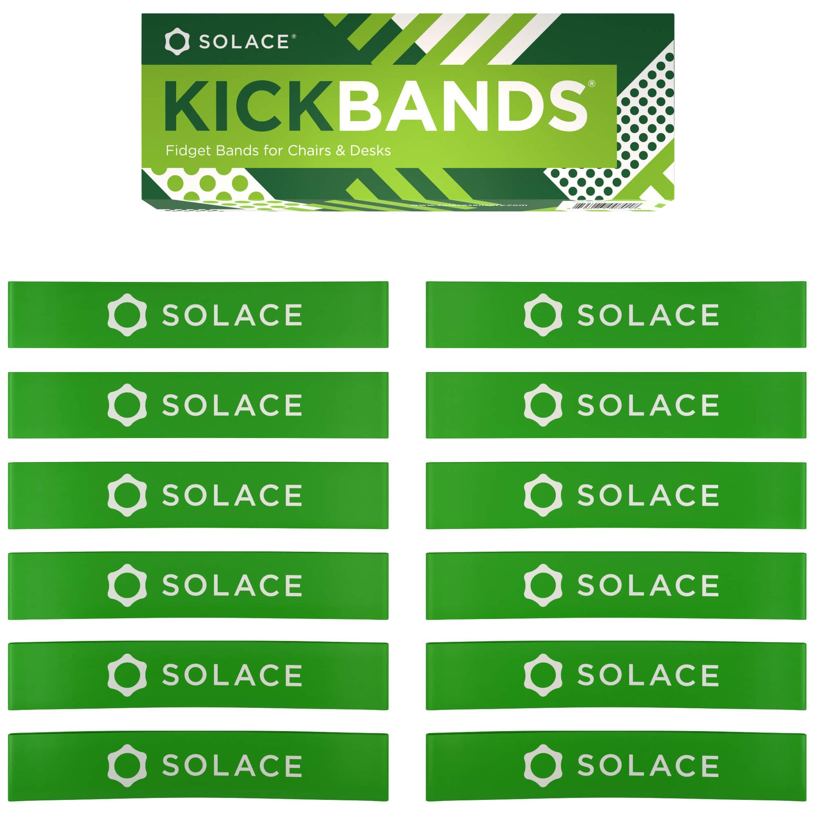 Kick Bands 12-Pack Flexible Seating Fidget Chair Bands for Kids and ...